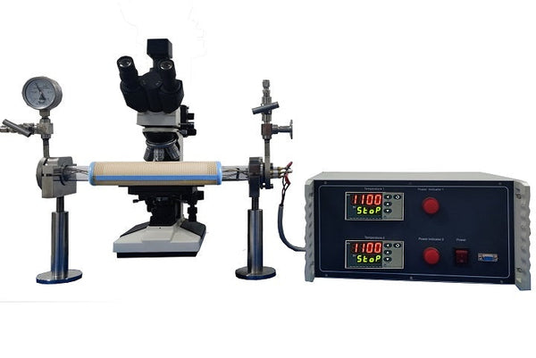 Micro-CVD/PVD Furnace for in-Situ Analysis w. 2 Heating Zones, 1100°C ...
