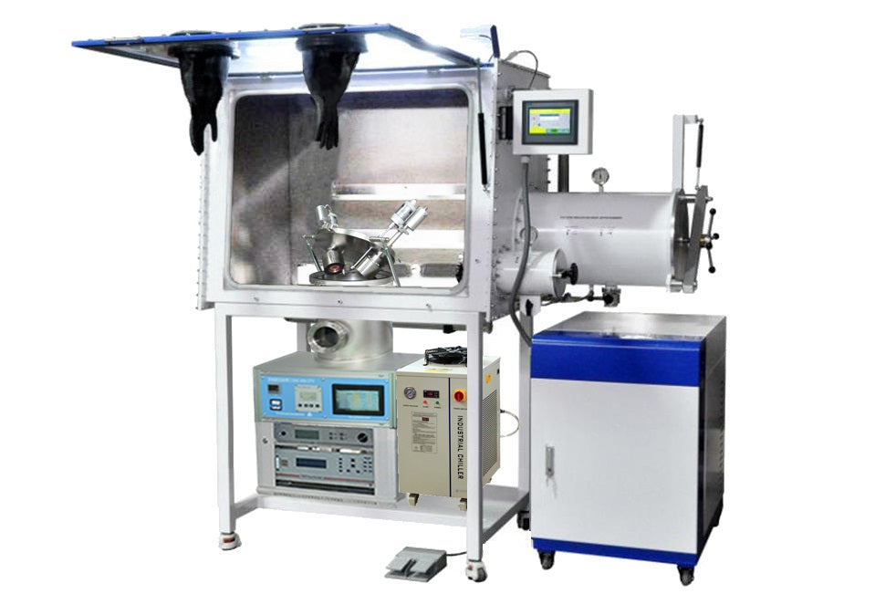 Dual-Head 2 Magnetron Plasma Sputtering Coater in Glovebox - VTC-600-2 ...